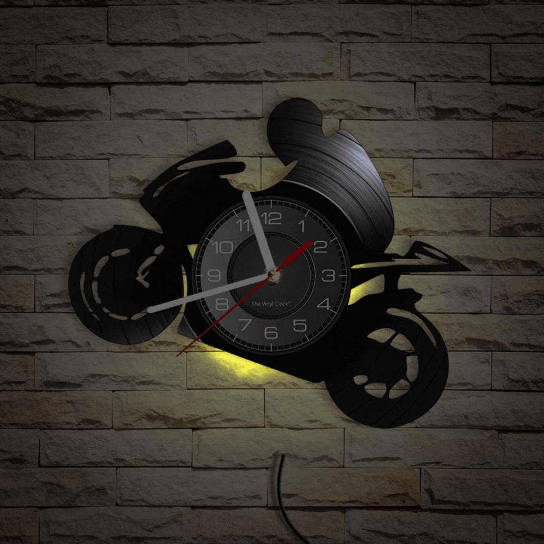 Motorbike Clocks | Custom Rider Wall Art & Accessories | Cycolinks