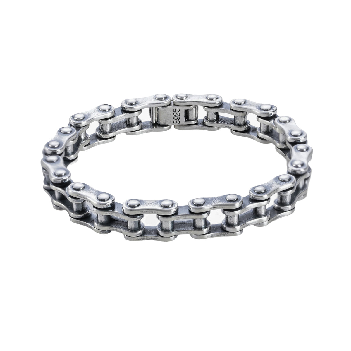 Cycolinks 925 Sterling Silver Bike Chain Bracelet 10mm/13mm