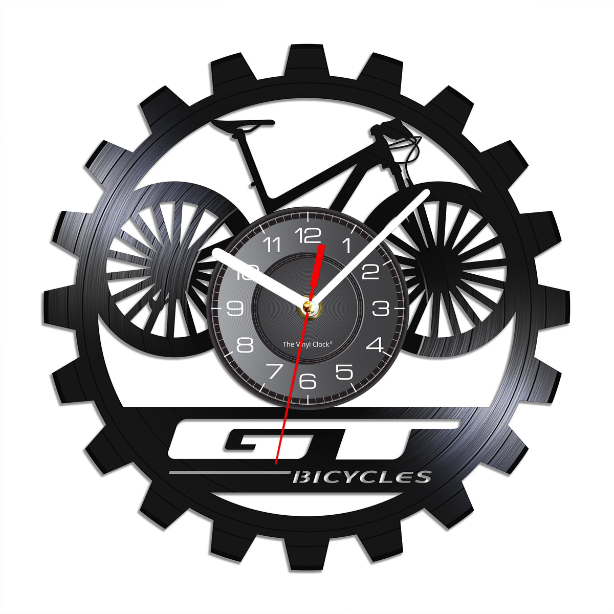 Cycolinks GT Bicycles MTB Vinyl Clock Stylish Biker Gift