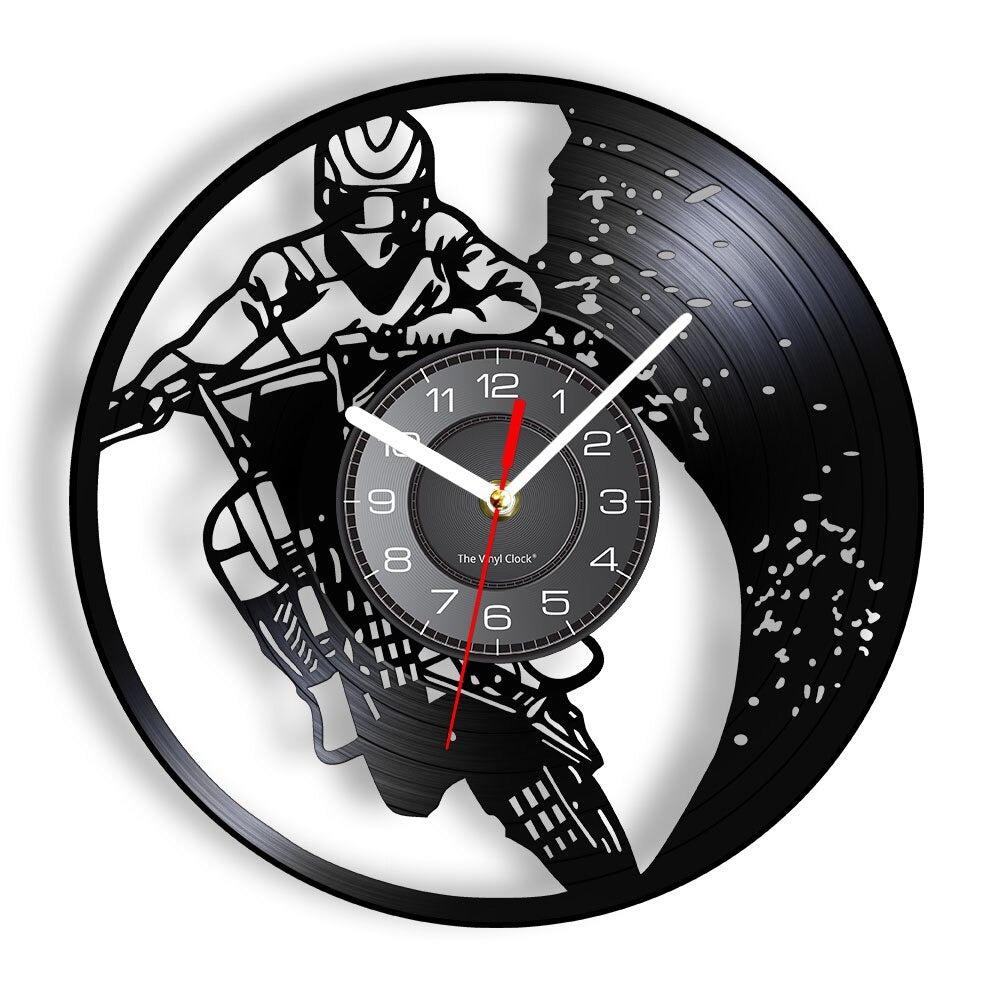 Cycolinks Motocross Vinyl Clock